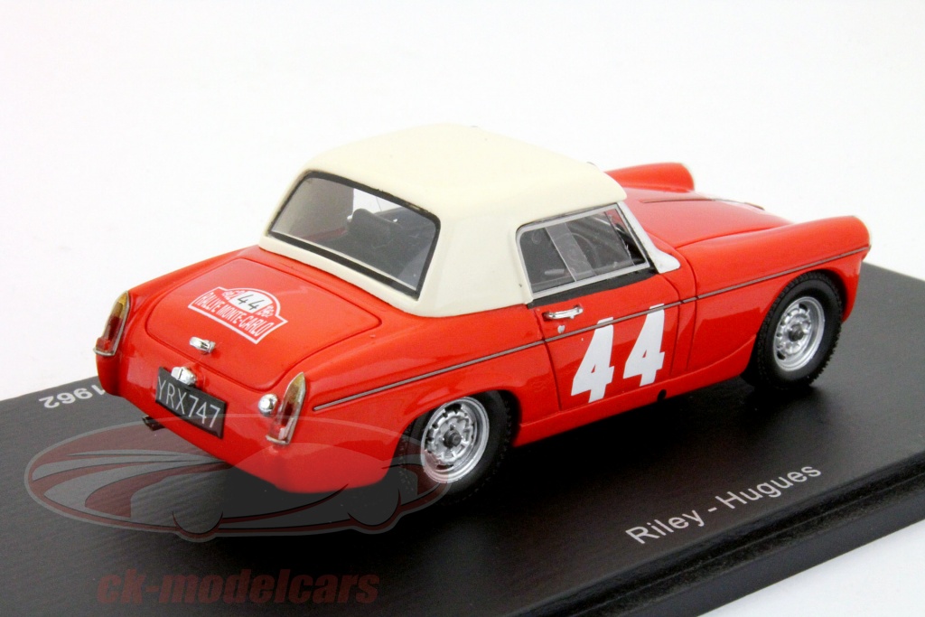 Spark 1:43 MG Midget MK2 #44 Rally Monte Carlo 1962 Riley, Huges S0450 ...