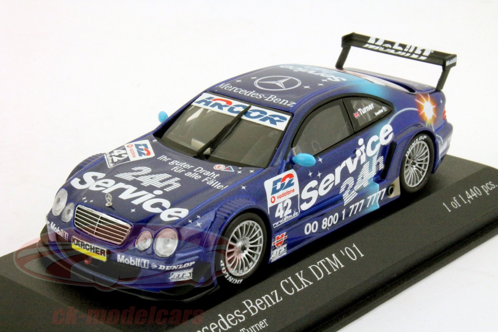 Minichamps 1:43 D. Turner Mercedes-Benz CLK #42 DTM 2001 400013742 ...