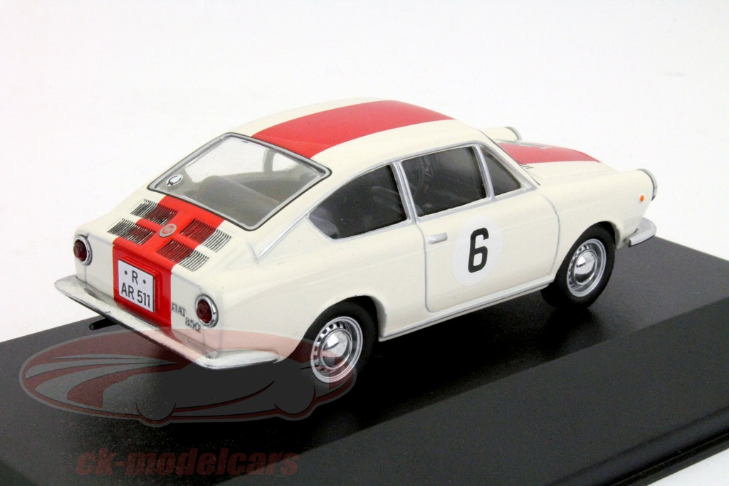 Ixo 1:43 Fiat 850 Coupe #6 Rally Bavaria 1968 Walter Roehrl CCC203 ...