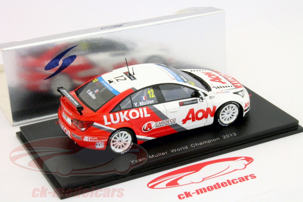 Spark 1:43 Chevrolet Cruze 1.6T #12 WTCC 2013 Yvan Muller S2452 model ...