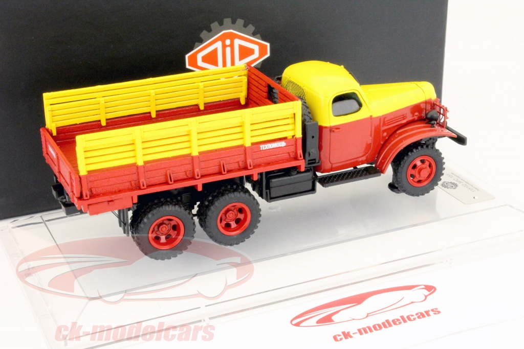 DIP 1:43 ZIS-151 Service Routier jaune / rouge Models 115102 modèle ...