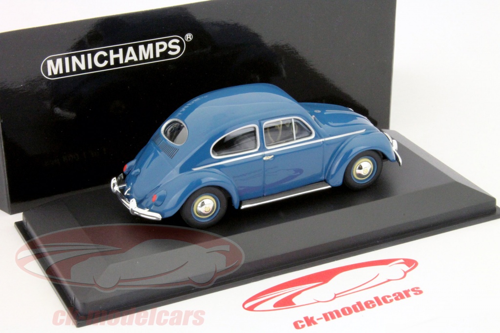 Minichamps 1:43 Volkswagen VW 1200 Kaefer Year 1953 blue 430052107 ...