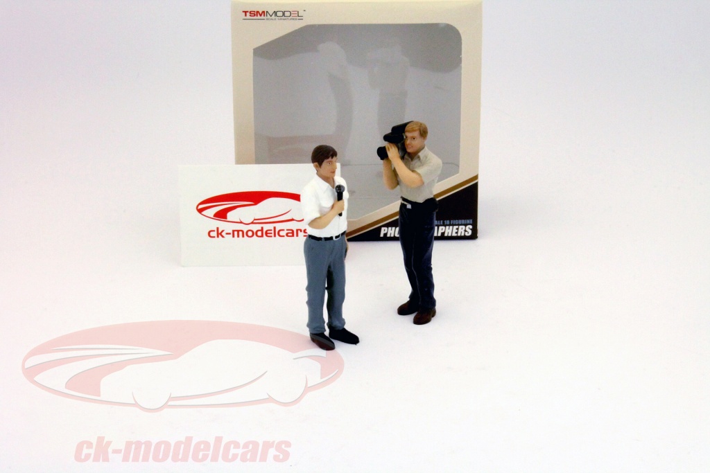 True Scale 1:18 Figures Set reporter and cameraman TSM13AC13 model car ...