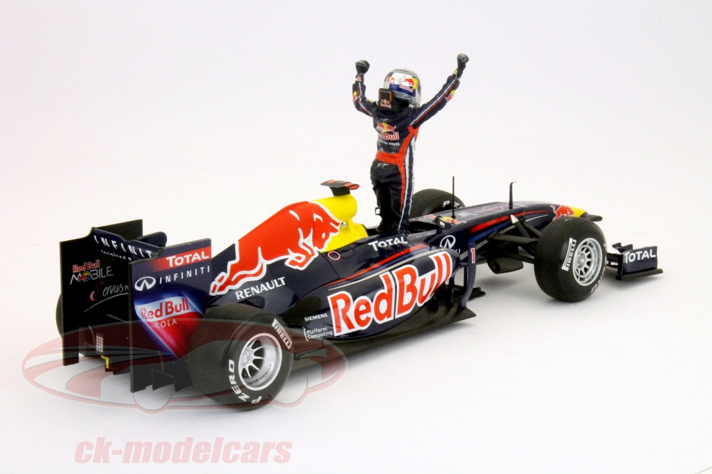 Minichamps 1:18 Sebastian Vettel RedBull RB7 #1 winner Spanish formula ...