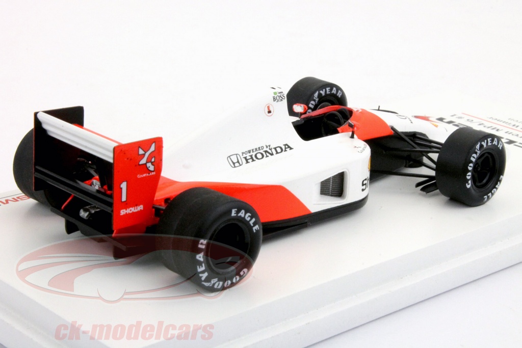 True Scale 1:43 Ayrton Senna McLaren MP4/6 #1 Winner GP Brazil Formula 1 1991 TSM124333 model ...