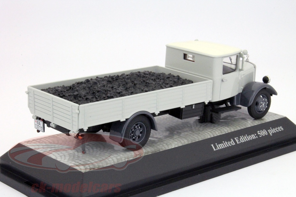 Premium Classixxs 1:43 Mercedes-Benz Lo2750 Platform truck gray 12601 ...