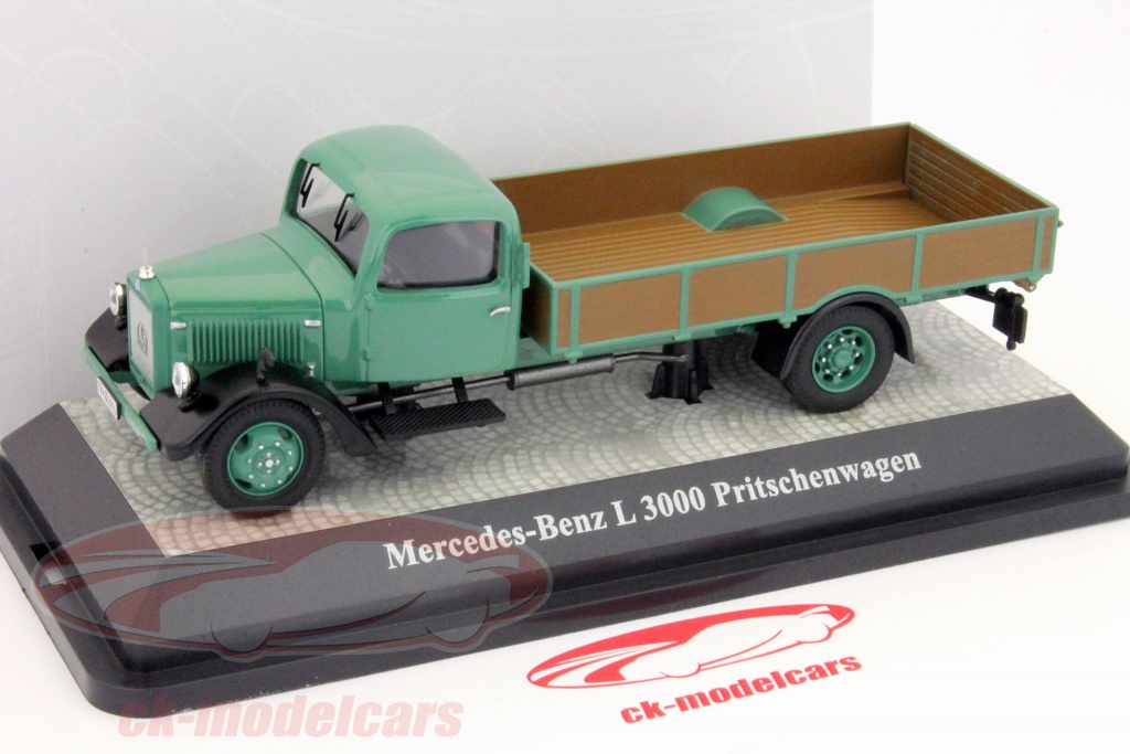 Premium Classixxs 1:43 Mercedes-Benz L3000 Platform truck green 12651 ...
