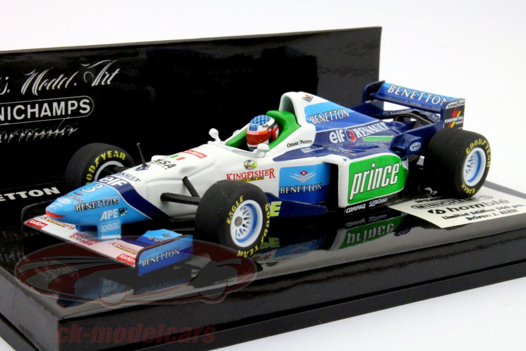 Minichamps 1:43 Jean Alesi Benetton B196 #3 GP Belgium Formula 1 1996 430960023 model car ...