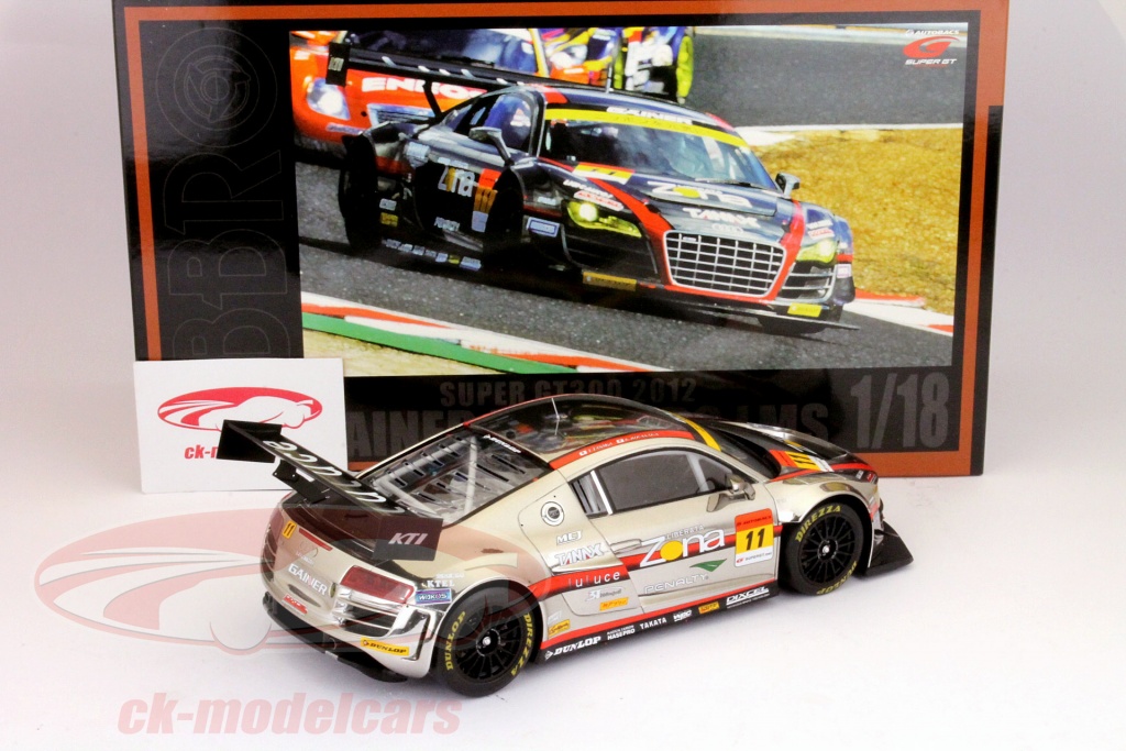 Ebbro 1:18 Audi R8 LMS Ultra #11 Super GT300 日本 2012 Tanaka, Hiranaka 81004 モデル 車 81004 ...