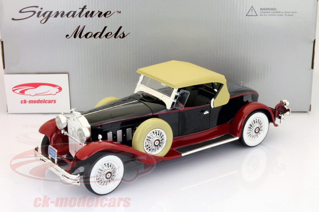 Signature Models 1:18 Packard 734 Speedster Year 1930 red 18138 model ...
