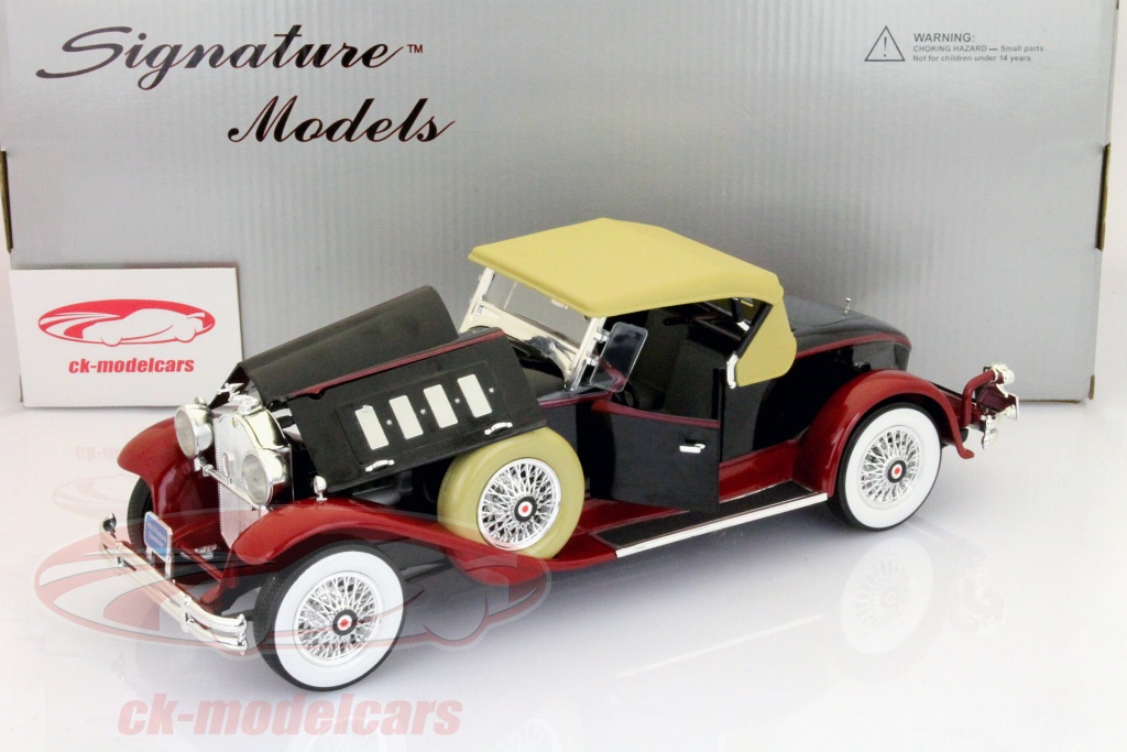 Signature Models 1:18 Packard 734 Speedster Año 1930 rojo 18138 modelo ...