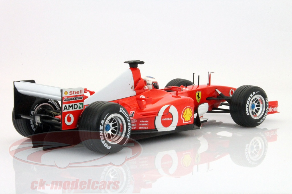 HotWheels 1:18 Rubens Barrichello Ferrari F2002 #2 Formula 1 2002 54627 ...