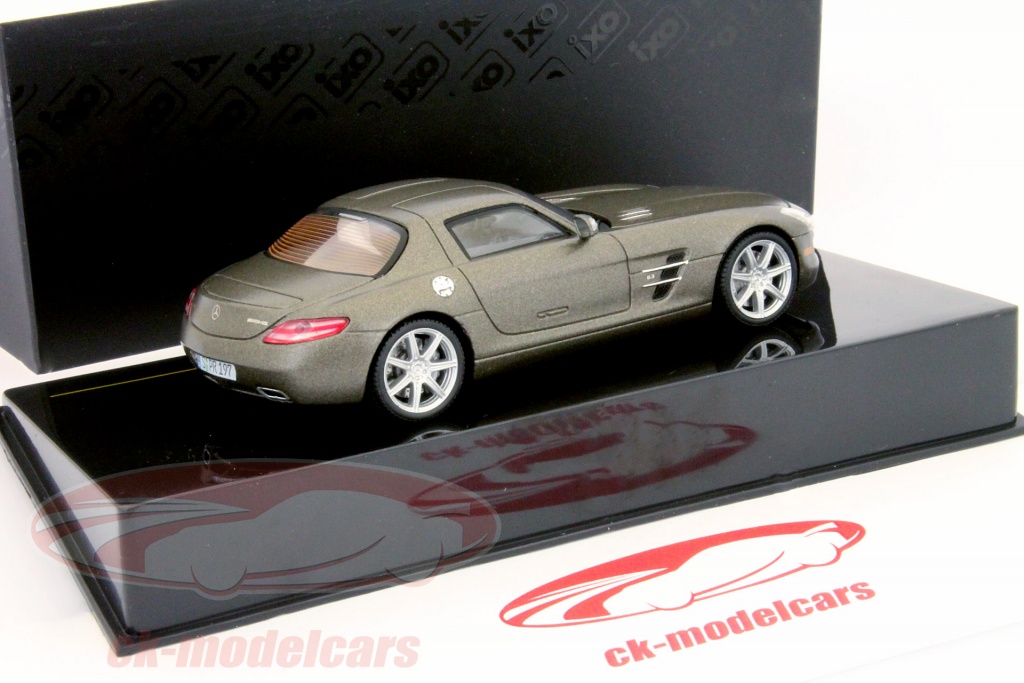 Ixo 1:43 Mercedes-Benz SLS AMG Year 2010 mat brown MOC124 model car ...