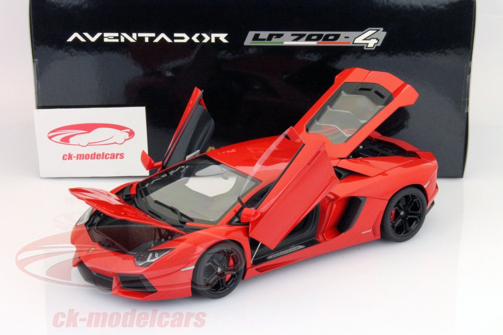 AUTOart 1:18 Lamborghini Aventador LP700-4 Year 2011 red 74669 model ...