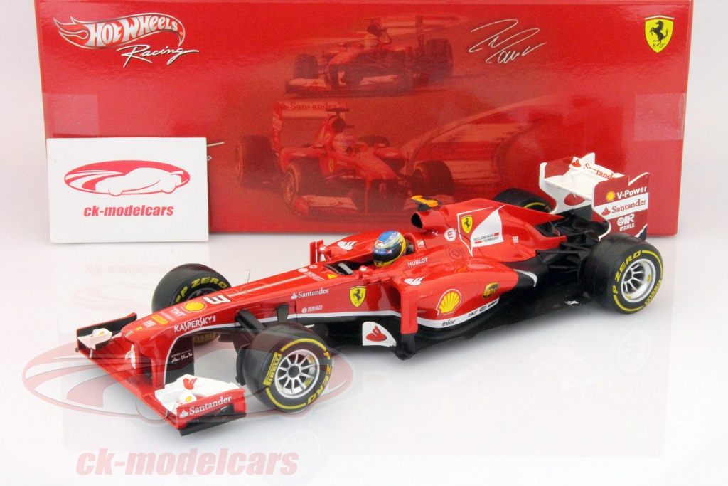 HotWheels 1:18 Fernando Alonso Ferrari F138 #3 Formula 1 2013 BCK14 ...