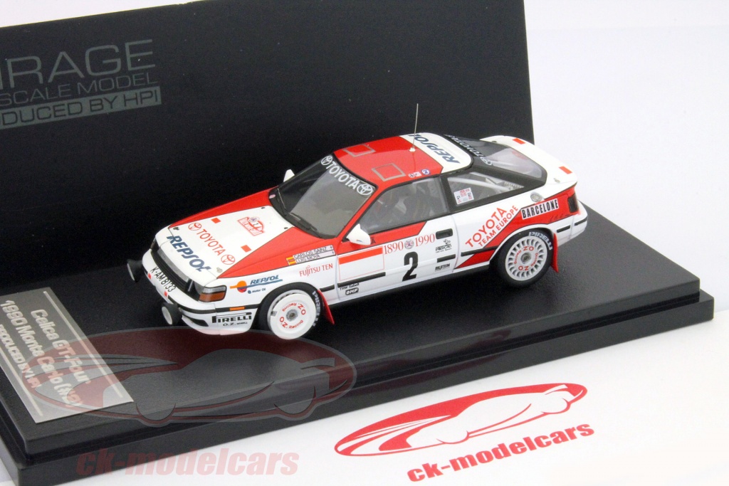 HPI 1:43 Toyota Celica GT4 #2 Rally Monte Carlo 1990 Sainz, Moya 8572 model car 8572 4944258085722