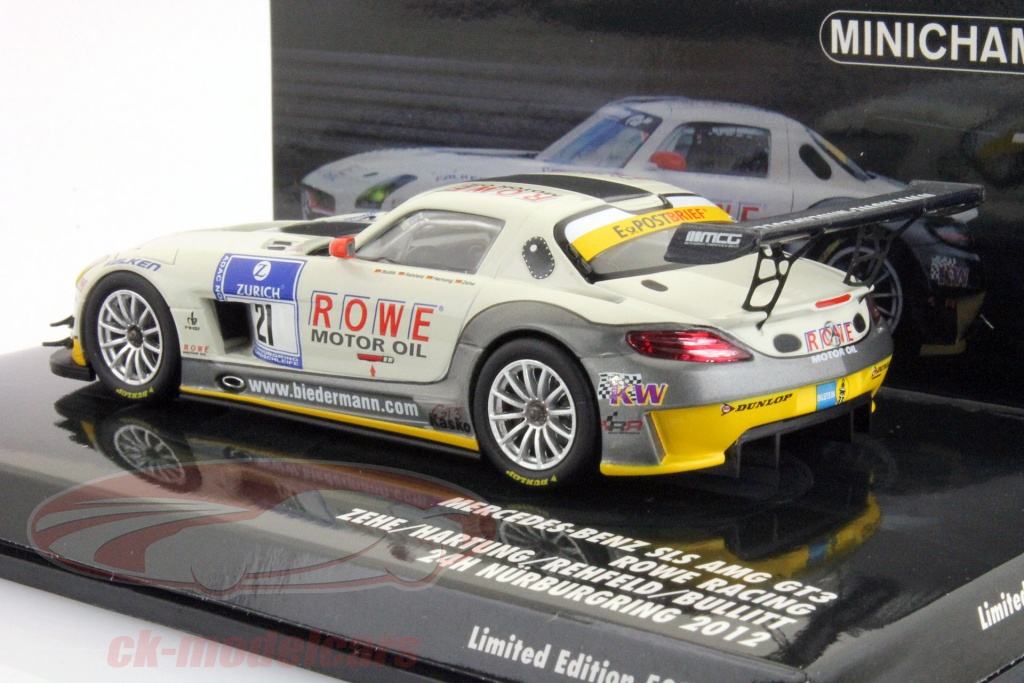 Minichamps 1:43 Mercedes-Benz SLS AMG GT3 #21 Rowe Racing 24h ...