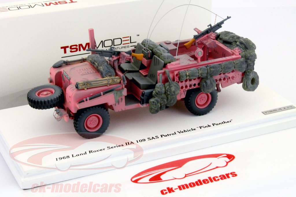 True Scale 1:43 Land Rover Series IIA SAS Patrol Vehicle Pink Panther ...