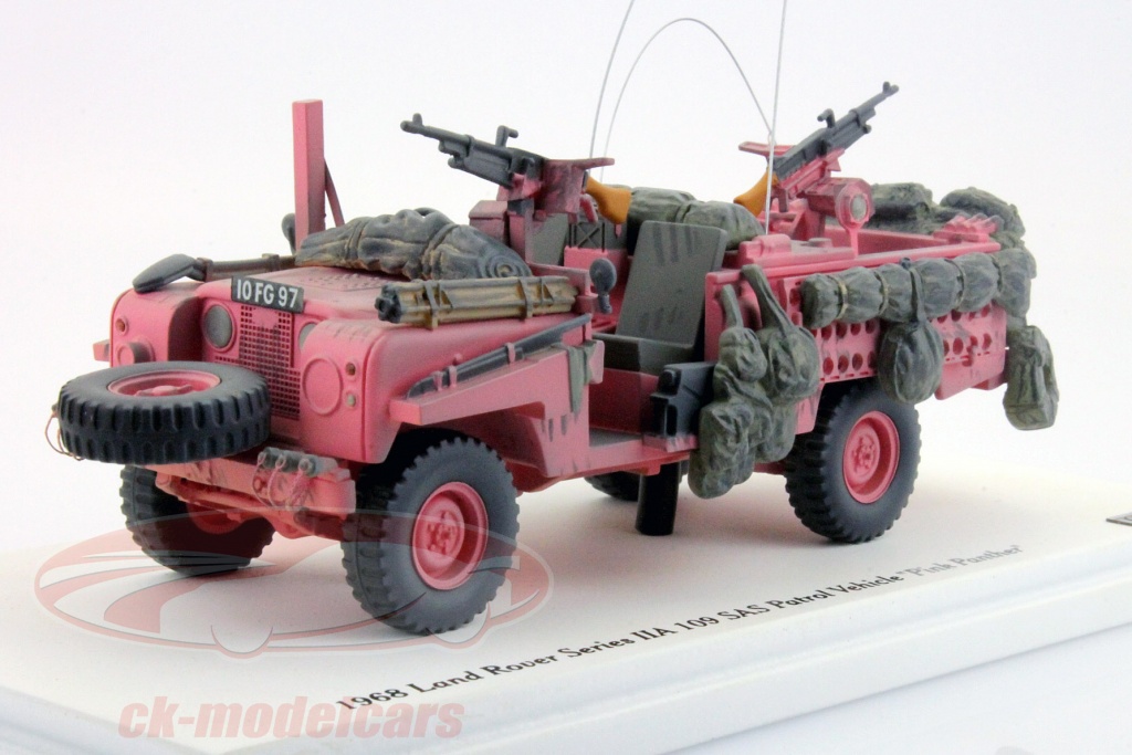 True Scale 1:43 Land Rover Series IIA SAS Patrol Vehicle Pink Panther ...