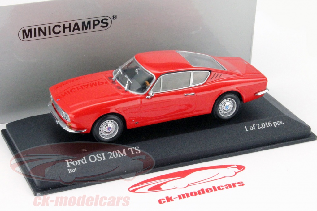 Minichamps 1:43 Ford OSI 20M TS Year 1967 red 400087021 model car ...