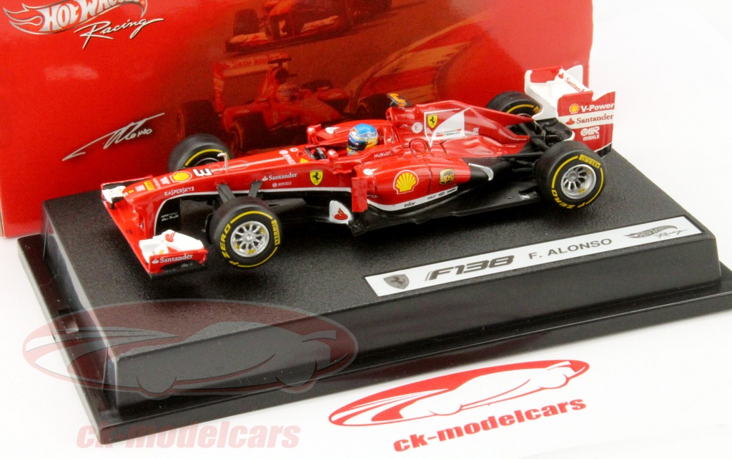 HotWheels 1:43 Fernando Alonso Ferrari F138 #3 Formula 1 2013 BCK16 ...