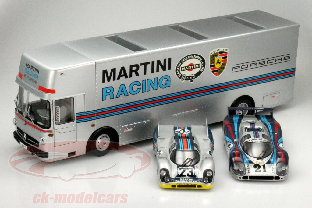 Schuco 1:18 Mercedes-Benz O 317 Martini Racing Renntransporter Baujahr ...