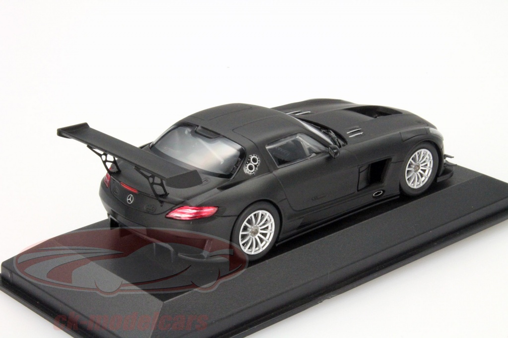 Minichamps 1:43 Mercedes-Benz SLS AMG GT3 Baujahr 2011 matt schwarz ...