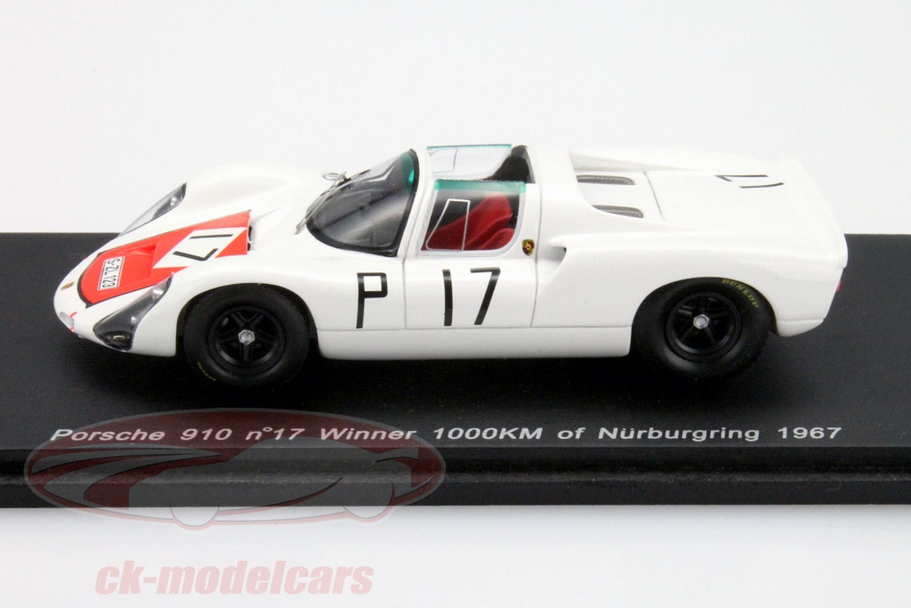 Spark 1:43 Porsche 910 #17 Winner 1000 KM Nürburgring 1967 Schütz ...