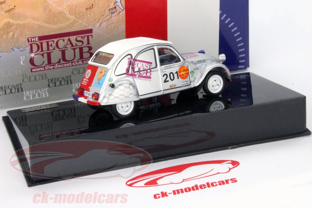 Ixo 1:43 Citroen 2CV #201 Raid Beijing / Ho Chi Minh 2013 Peres / Peres RAC241SP model car ...