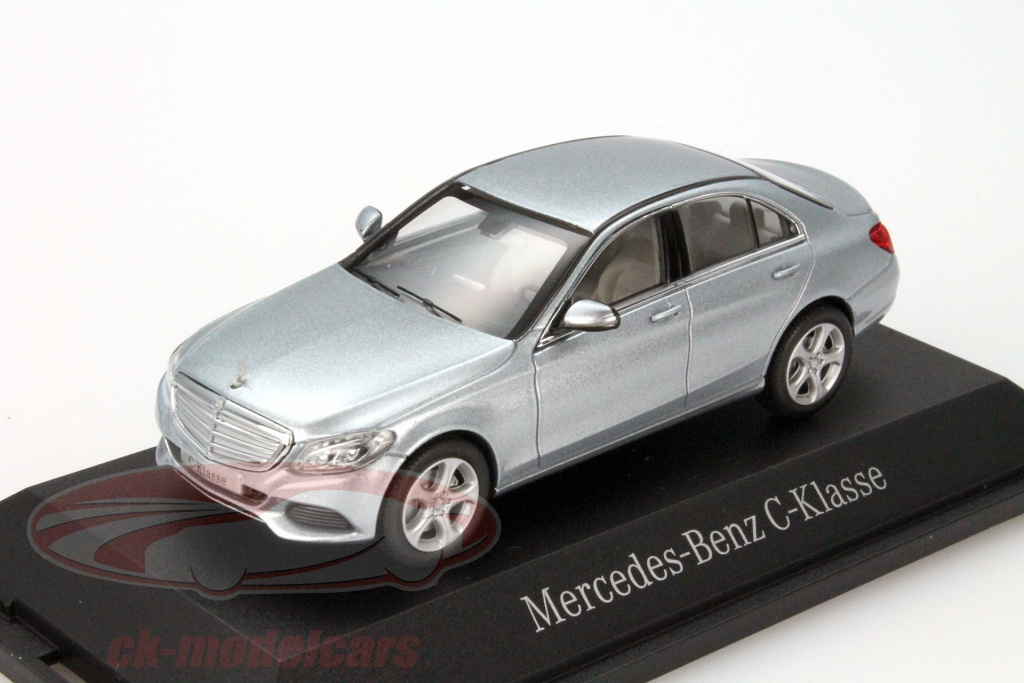 Norev 1:43 Mercedes-Benz C-Class W205 diamond silver metallic MB B6 696 ...