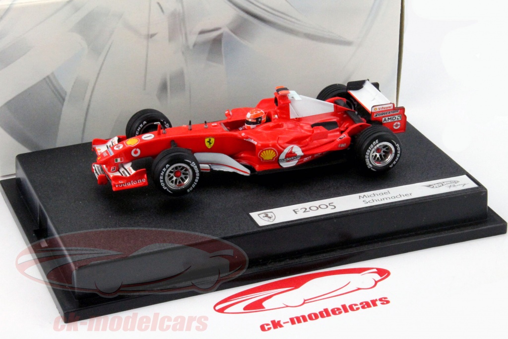 HotWheels 1:43 Michael Schumacher Ferrari F2005 #1 formula 1 2005 J2967 model car J2967 027084311938