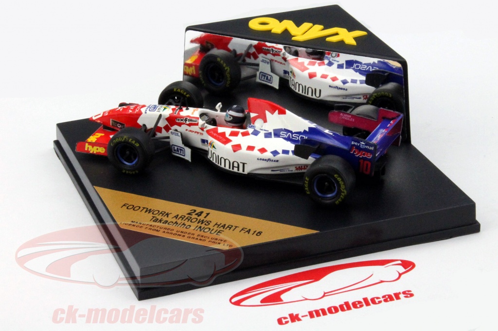 Onyx 1:43 T. Inoue Footwork Arrows Hart FA16 #10 Formula 1 1995 241 ...