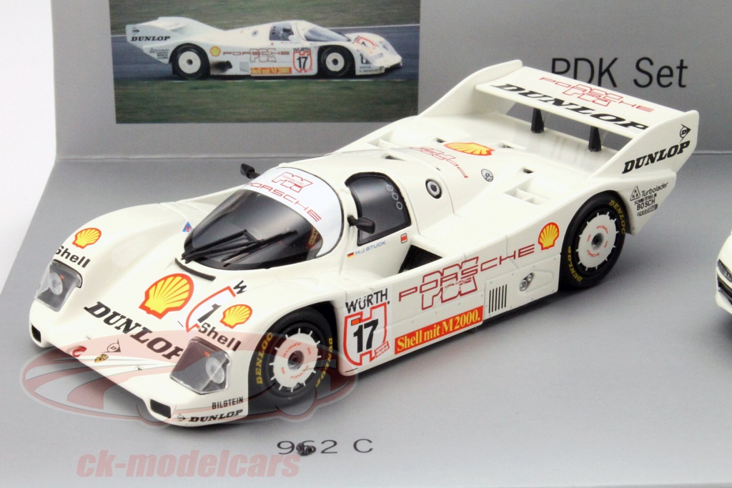 Minichamps 1:43 Porsche PDK 2-Car Set Porsche 962C #17 and Porsche 911 ...