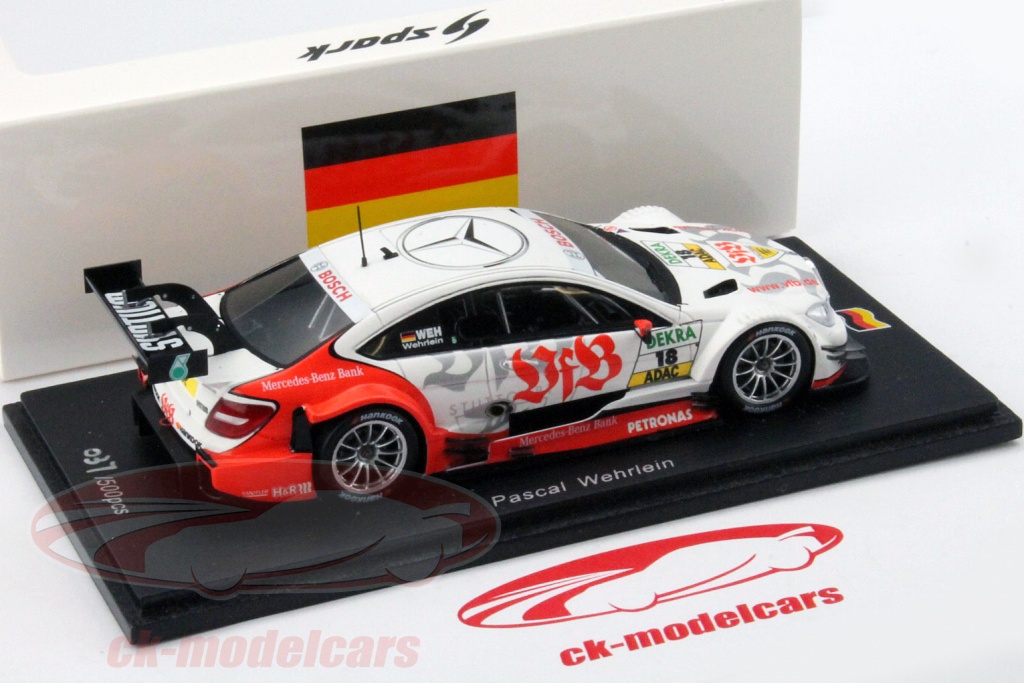 Spark 1:43 P. Wehrlein Mercedes AMG C-Coupé #18 DTM 2013 stern / AMG ...