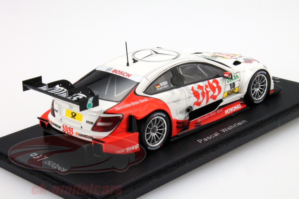 Spark 1:43 P. Wehrlein Mercedes AMG C-Coupé #18 DTM 2013 stern / AMG ...