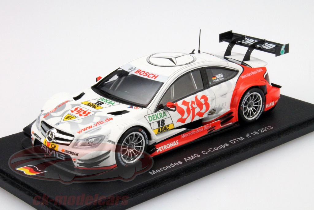 Spark 1:43 P. Wehrlein Mercedes AMG C-Coupé #18 DTM 2013 stern / AMG ...