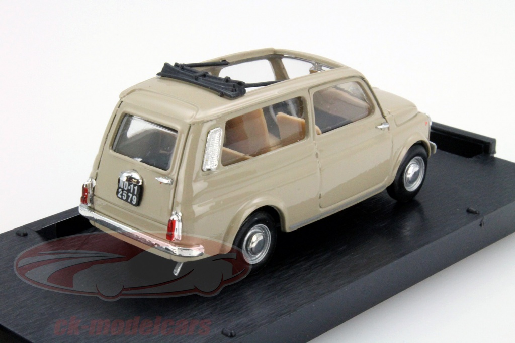 Brumm 1:43 Fiat 500 Giardiniera Jaar 1965 beige 05/30 model auto 05/30