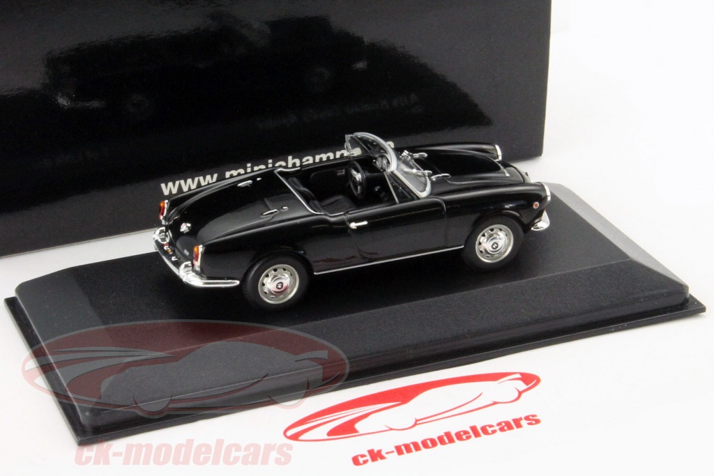 Minichamps 1:43 Alfa Romeo Giulia Spider Year 1962 black 400120730 ...