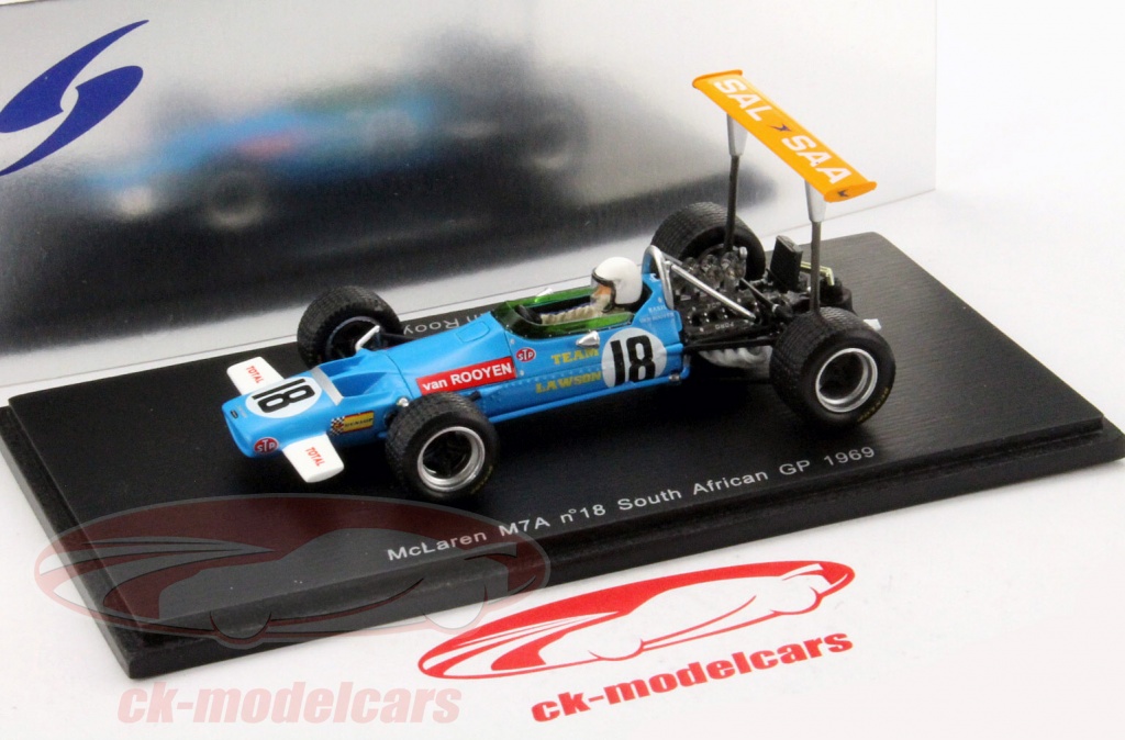 Spark 1:43 Basil van Rooyen McLaren M7A #18 South African GP Formula 1 ...
