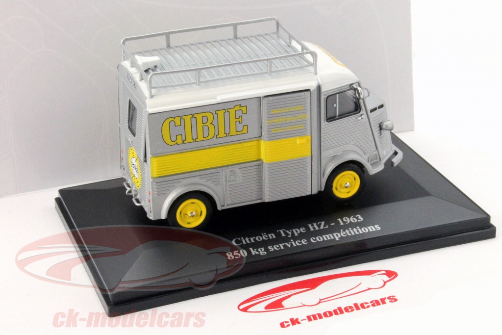 Eligor 1:43 Citroen Type HZ Year 1963 Service Bus silver / yellow ...