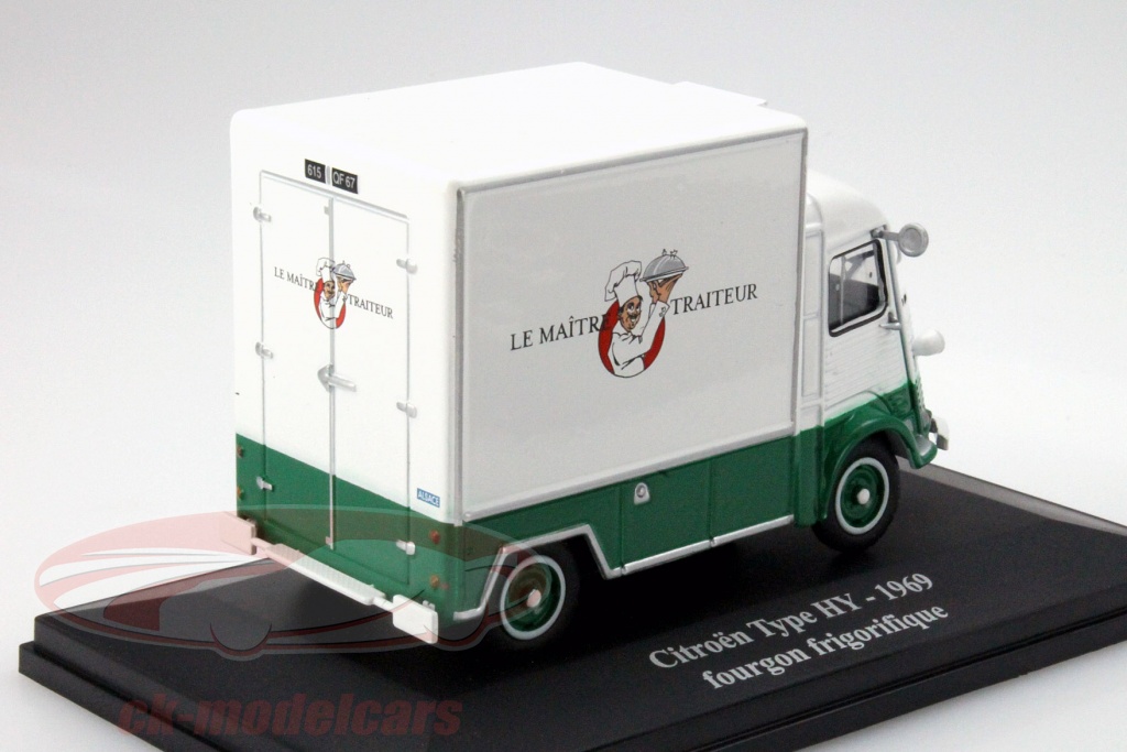 Eligor 1:43 Citroen Type HY Year 1969 Cooling vans white / green ...