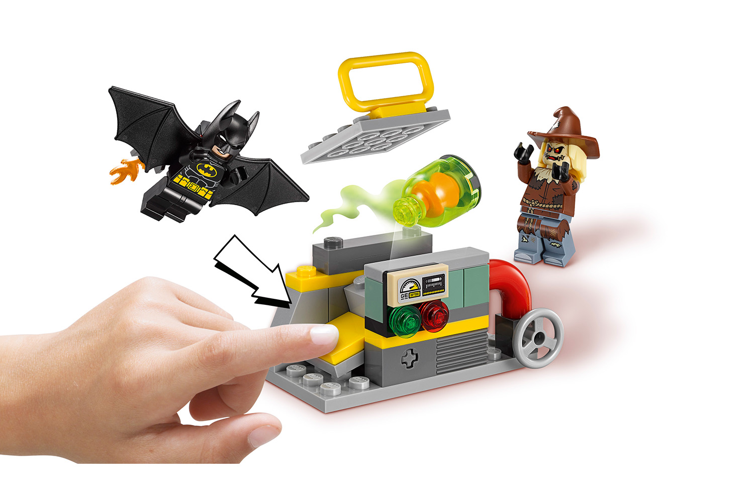 LEGO® THE BATMAN MOVIE © Scarecrow ™ Fearful Face-off 70913 model car ...
