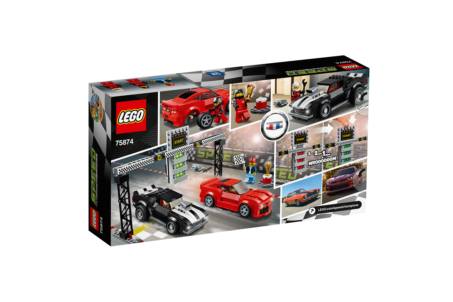 LEGO® Speed Champions Chevrolet Camaro drag Race 75874 model car 75874 ...