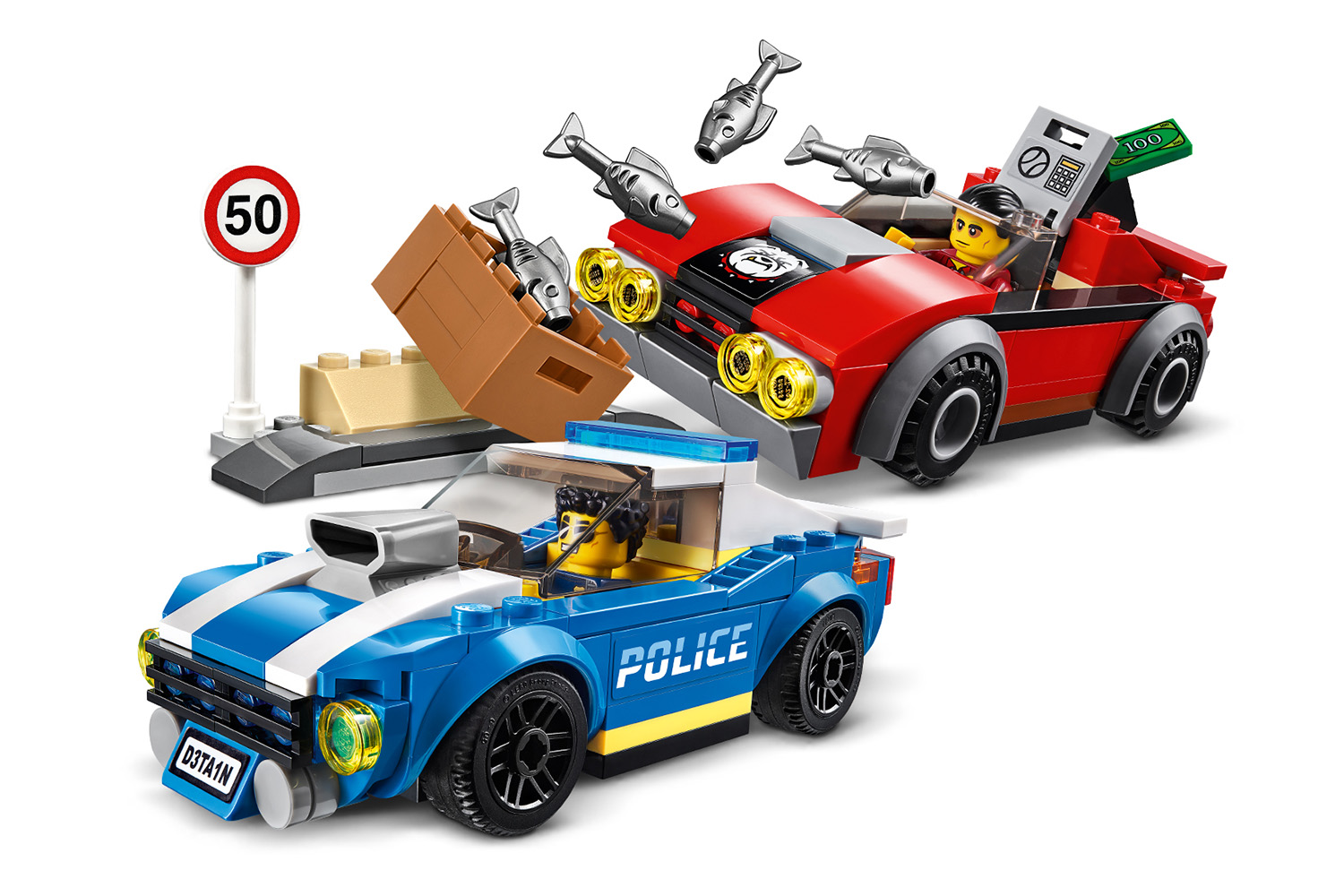 LEGO® City Festnahme auf der Autobahn 60242 Modellauto 60242 5702016617566