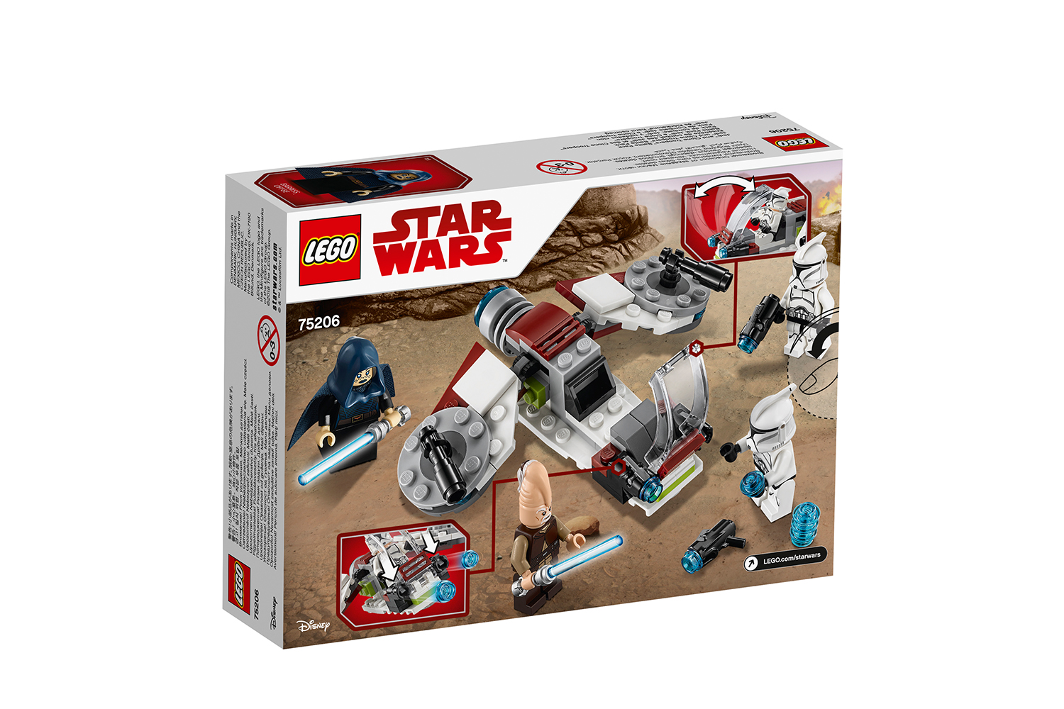LEGO® Star Wars™ Jedi™ und Clone Troopers™ Battle Pack 75206 model car ...