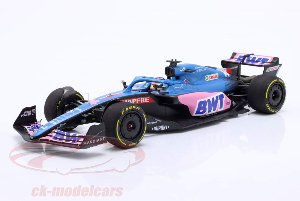 A mix of design ideas from other Formula 1-cars in blue and pink