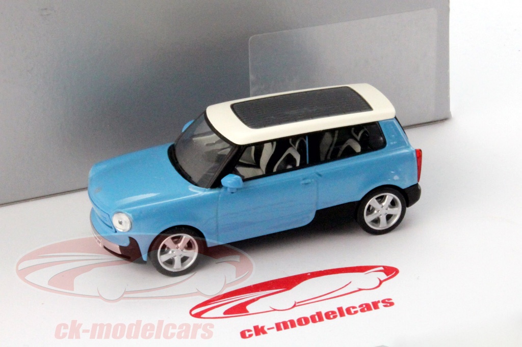 Herpa 1:43 Trabant nT Concept Car 2009 blaumetallic / weiß CK919082 ...