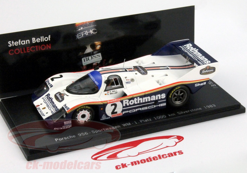 Spark 1:43 Porsche 956 #2 1. place Winner 1000km Silverstone 1983 Bell ...