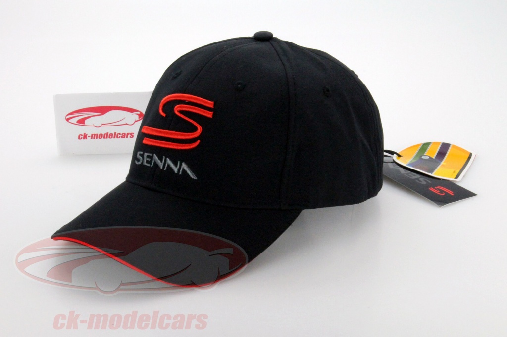 Ayrton Senna Cap with Logo doubles S and Driven to Perfection black AS ...