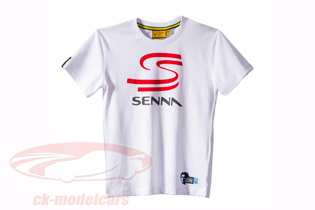 Ayrton Senna Logo T-shirt Senna S white Size XXL AS-14-110 AS-14-110 ...